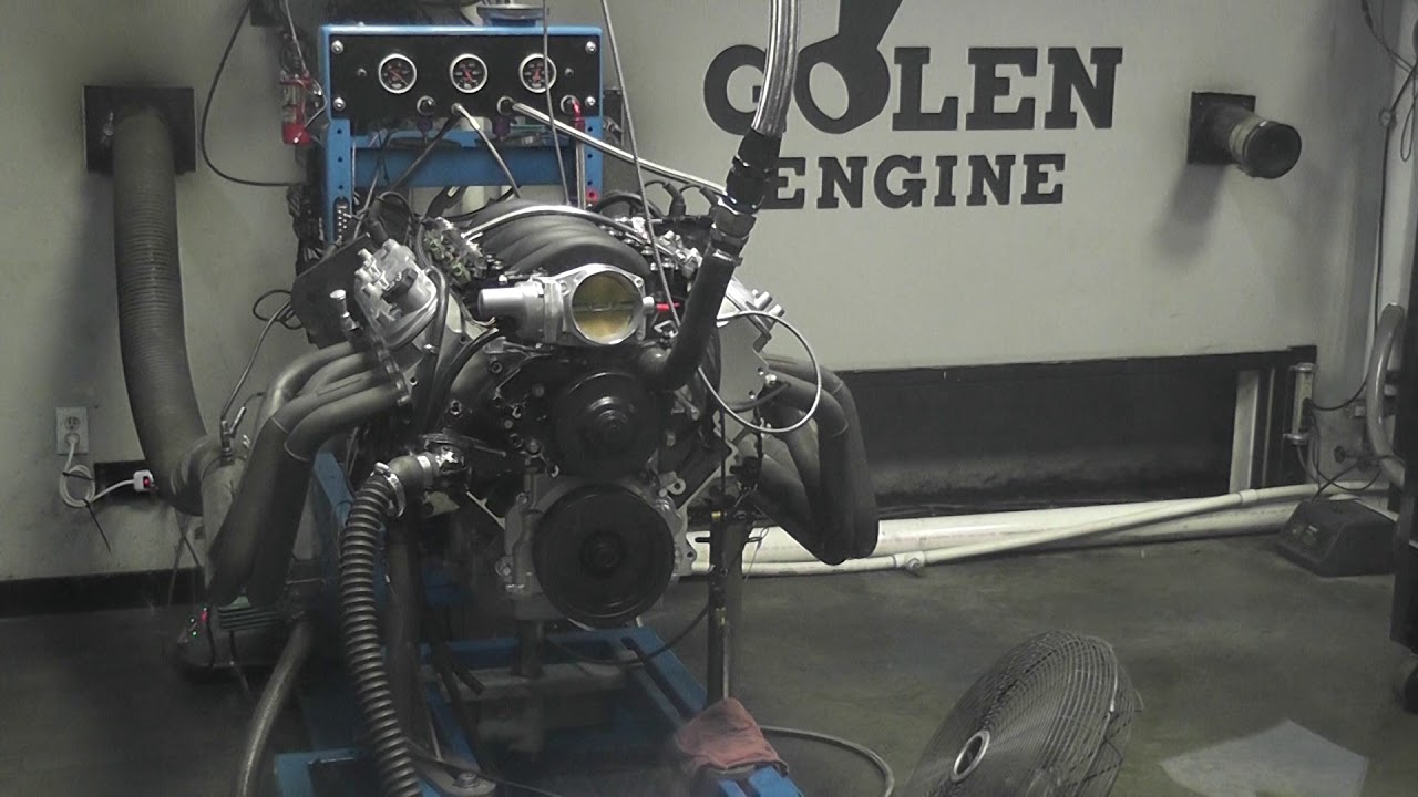Golen Engine 416ci LS3 Chevy Dyno for Aaron Kanzler - YouTube