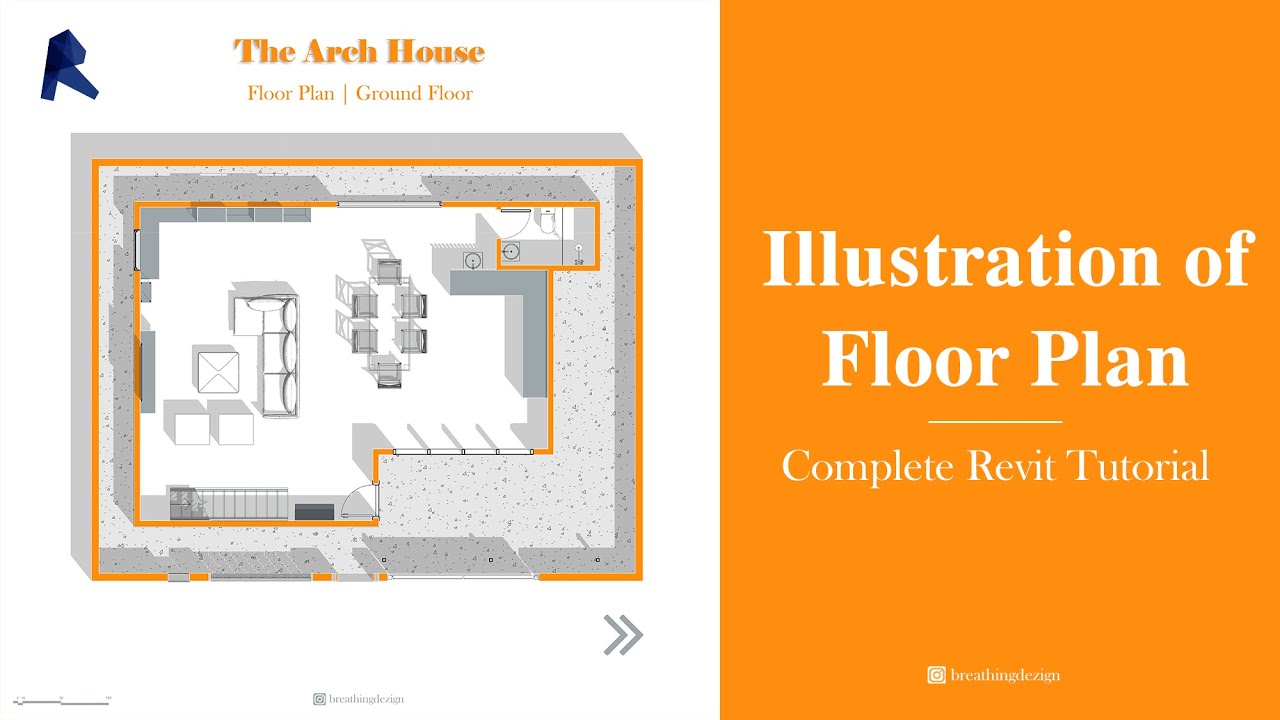 Illustration of a 2D Floor Plan in Revit (2021) - YouTube