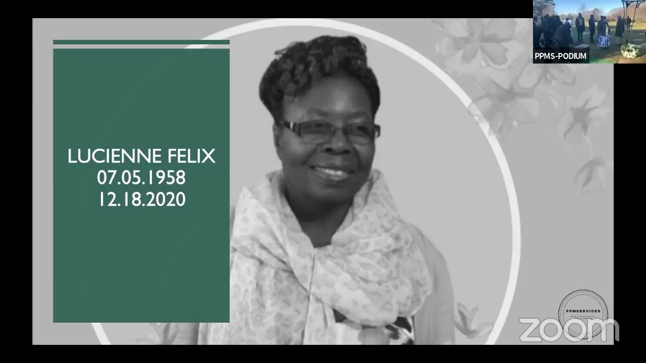 LUCIENNE FELIX FUNERAL SERVICE - YouTube