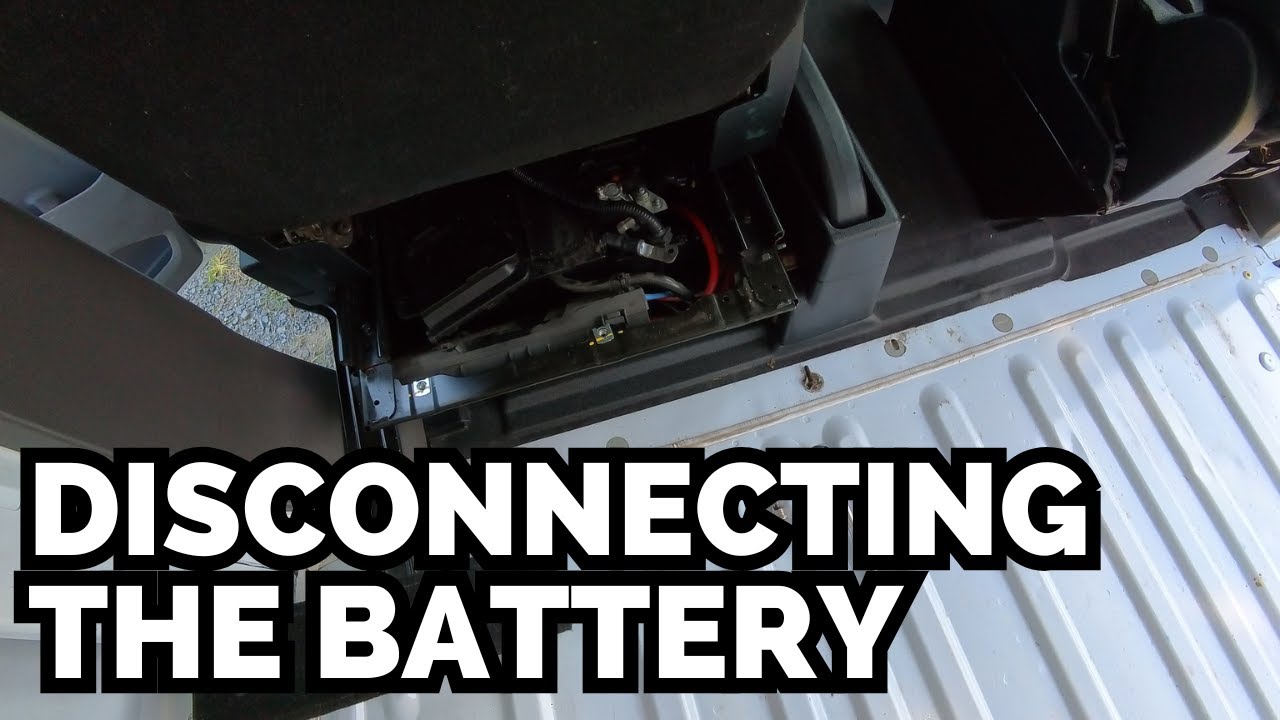 How to Disconnect the Battery on a 2020 Ford Transit - YouTube