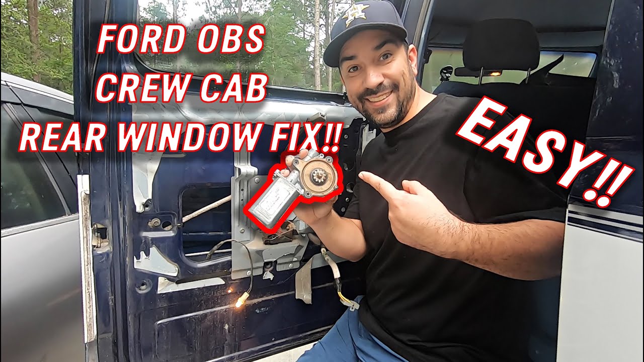 92-97 Ford OBS Crew Cab. Fixing The Rear Window Motors The Easy Way ...