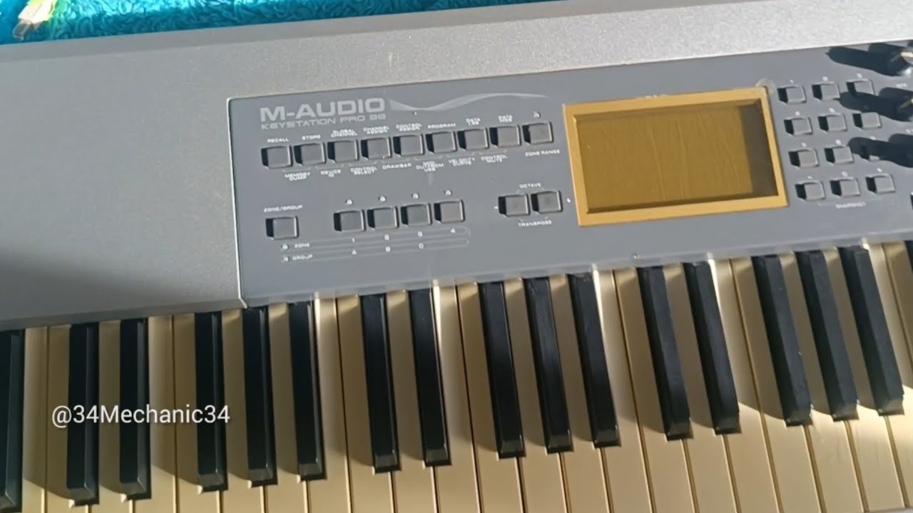 M Audio Keystation Pro 88 Keys Whitening - YouTube