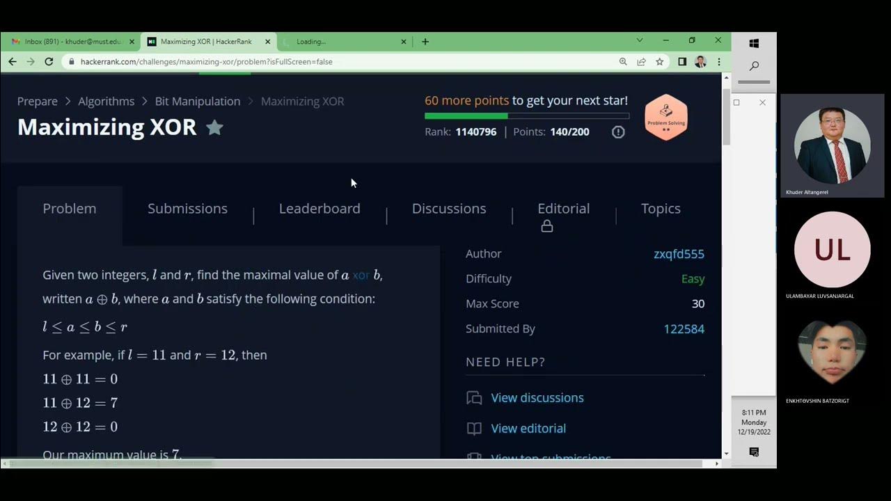 Maximizing XOR - YouTube