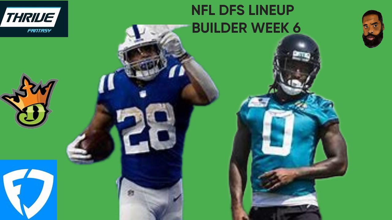 THE DFS EXPERIENCE NFL DFS LINEUP BUILDER WEEK 6 - YouTube