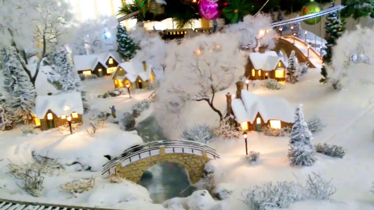 This winter town is made with your own hands A fabulous city under the ...