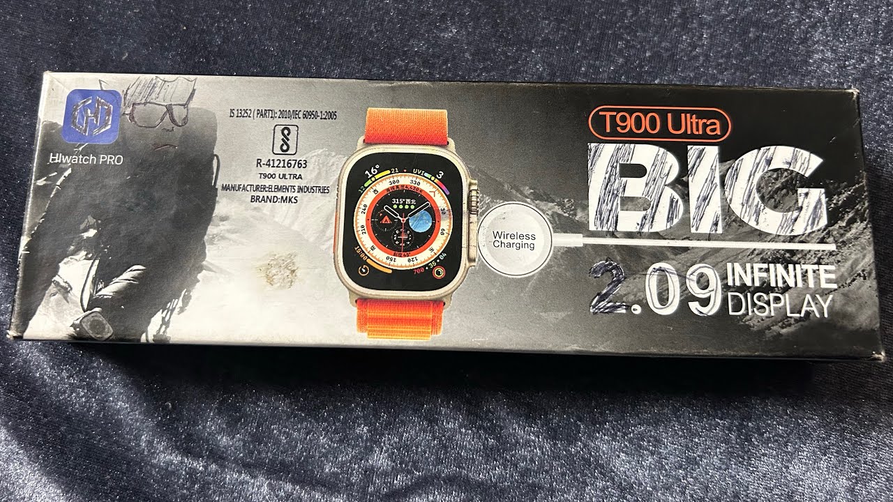Smart watch T-900 Ultra unboxing - YouTube
