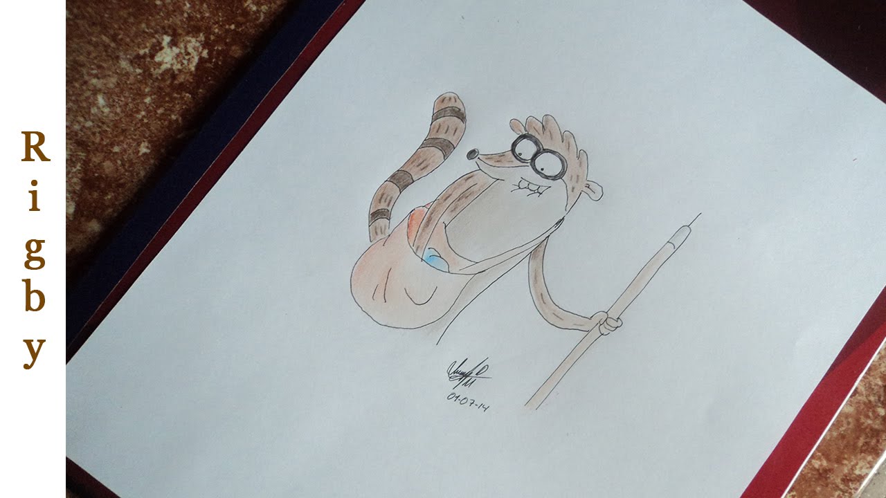 How To Draw Rigby | Como Dibujar a Rigby - YouTube