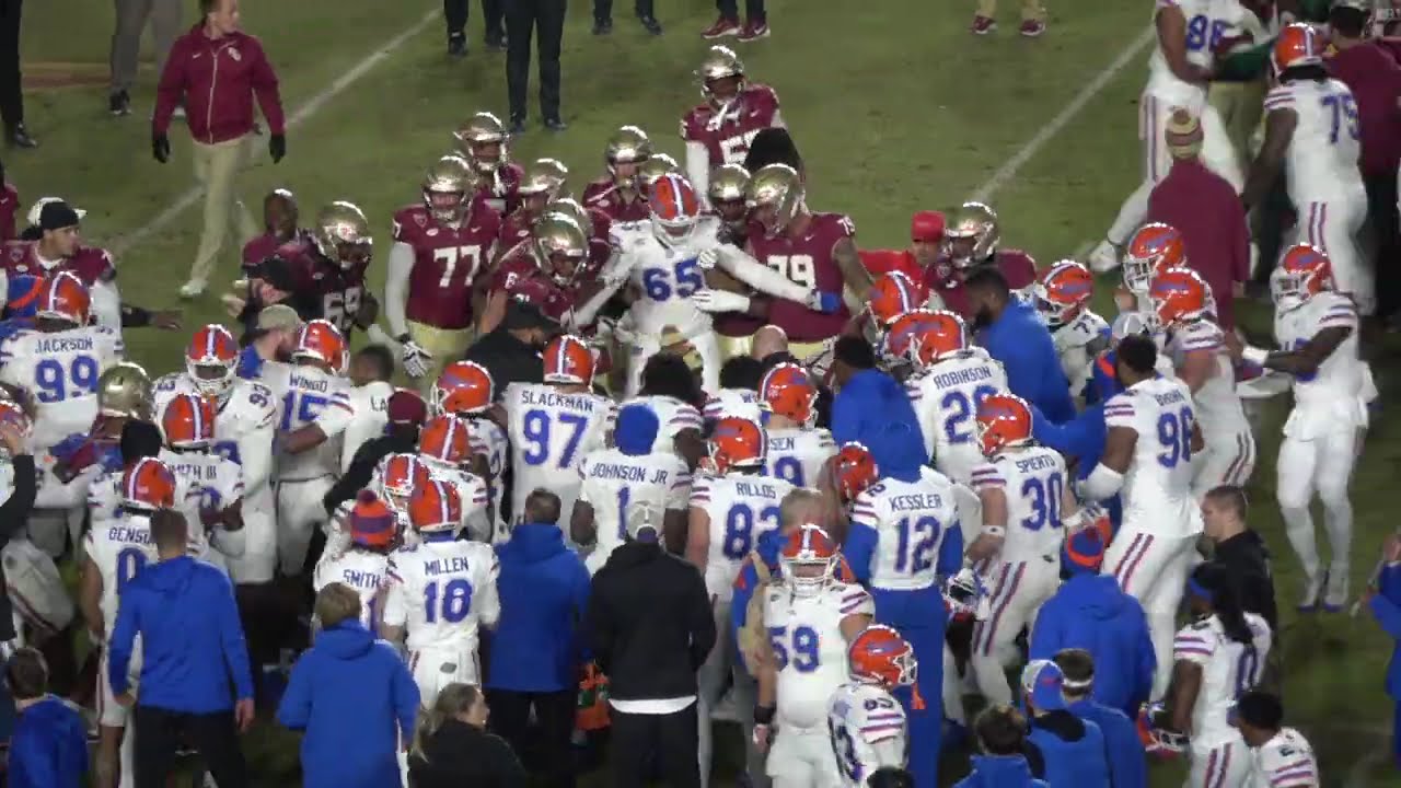 UF Tries to Plant Flag on FSU's Logo - YouTube