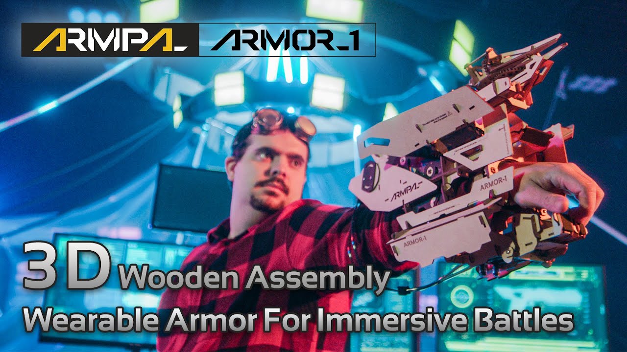 ARMPAL armor - 1, 3D Wooden Assembly Wearable Armor For Immersive ...