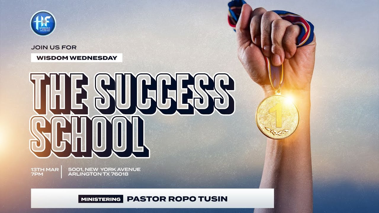 THE SUCCESS SCHOOL I | PASTOR ROPO TUSIN | 03-13-2024 - YouTube