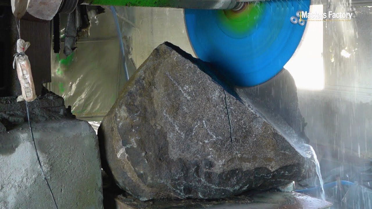 Amazing process of turning a huge rock into a small stone bowl ...