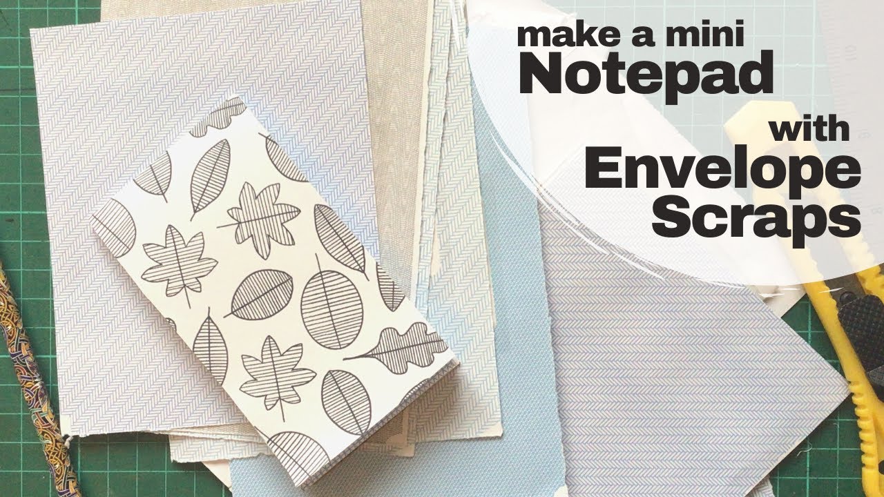 How To Make A Quick And Simple Mini Notepad Using Paper Scraps | paper ...
