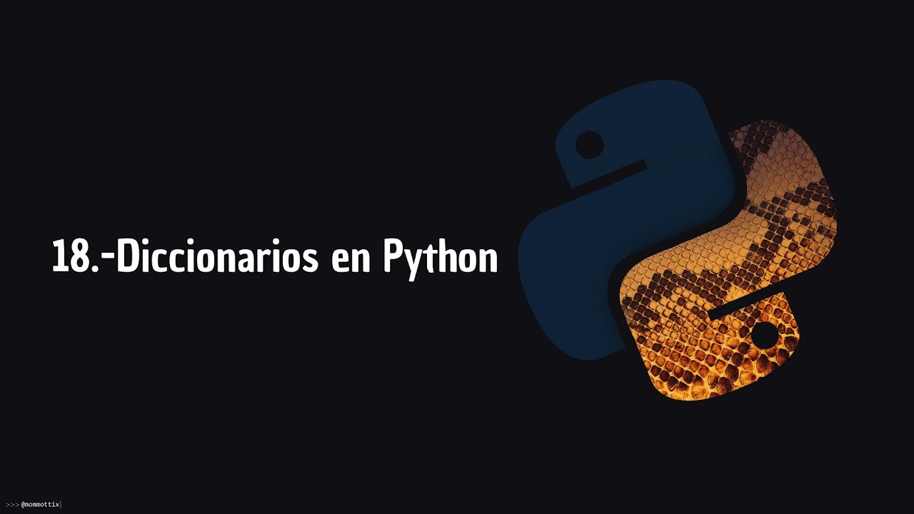 18.-Diccionarios en Python - YouTube