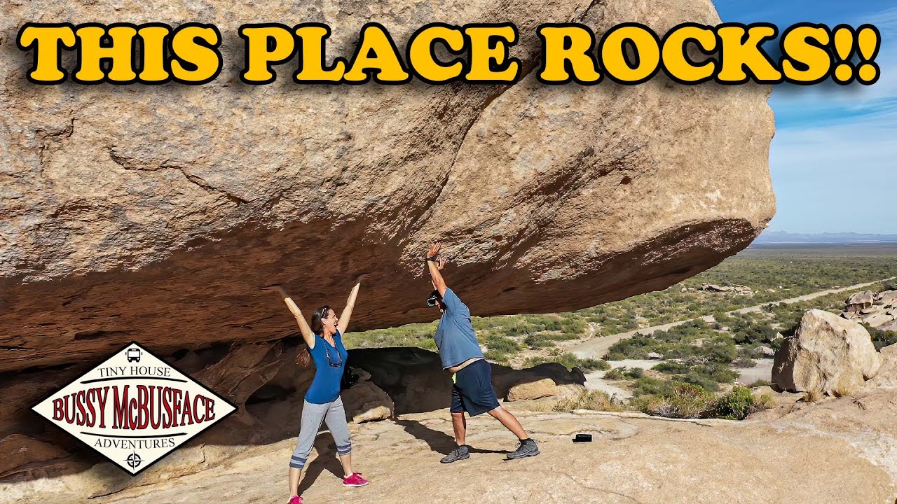 Boondocking at Indian Bread Rocks in our Skoolie! - YouTube