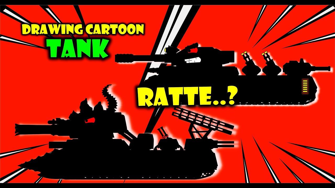 Drawing Cartoon Tank Phoenix Ratte and Hybrid Frankenstein - Cartoons ...