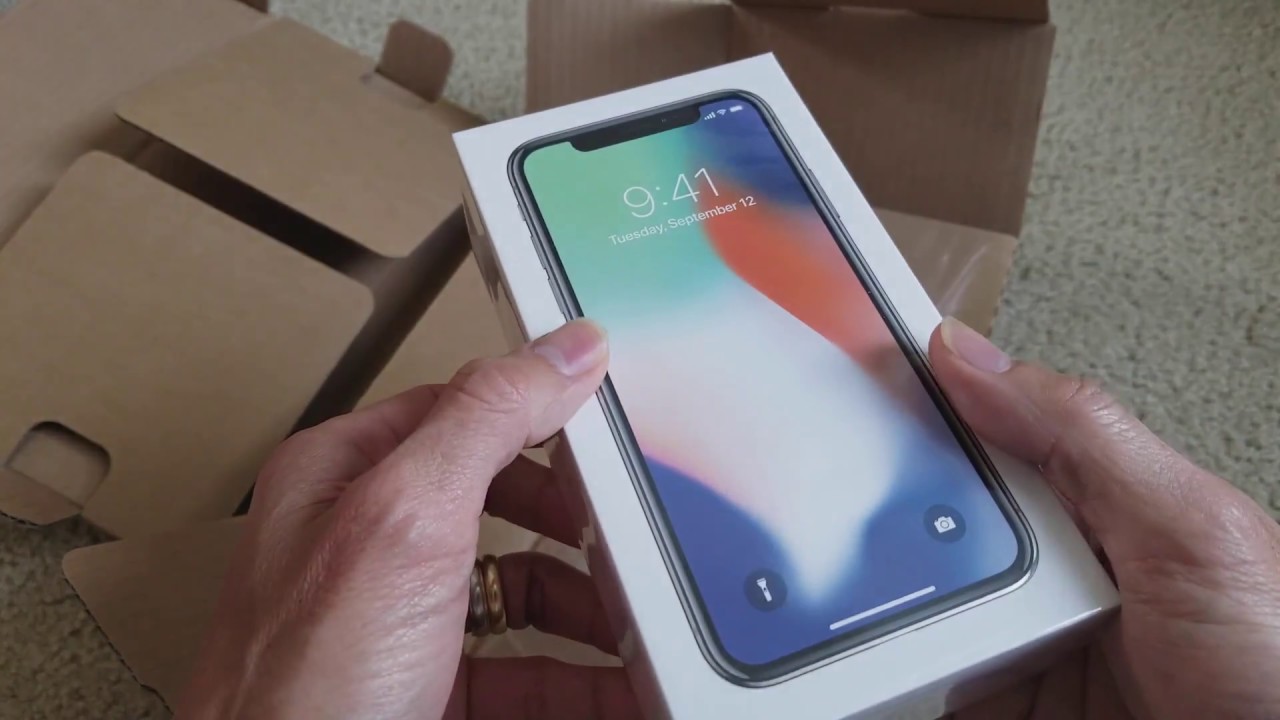 Unboxing Latest Apple iPhone X 10 Silver Factory Sealed! 11/17/2017 ...