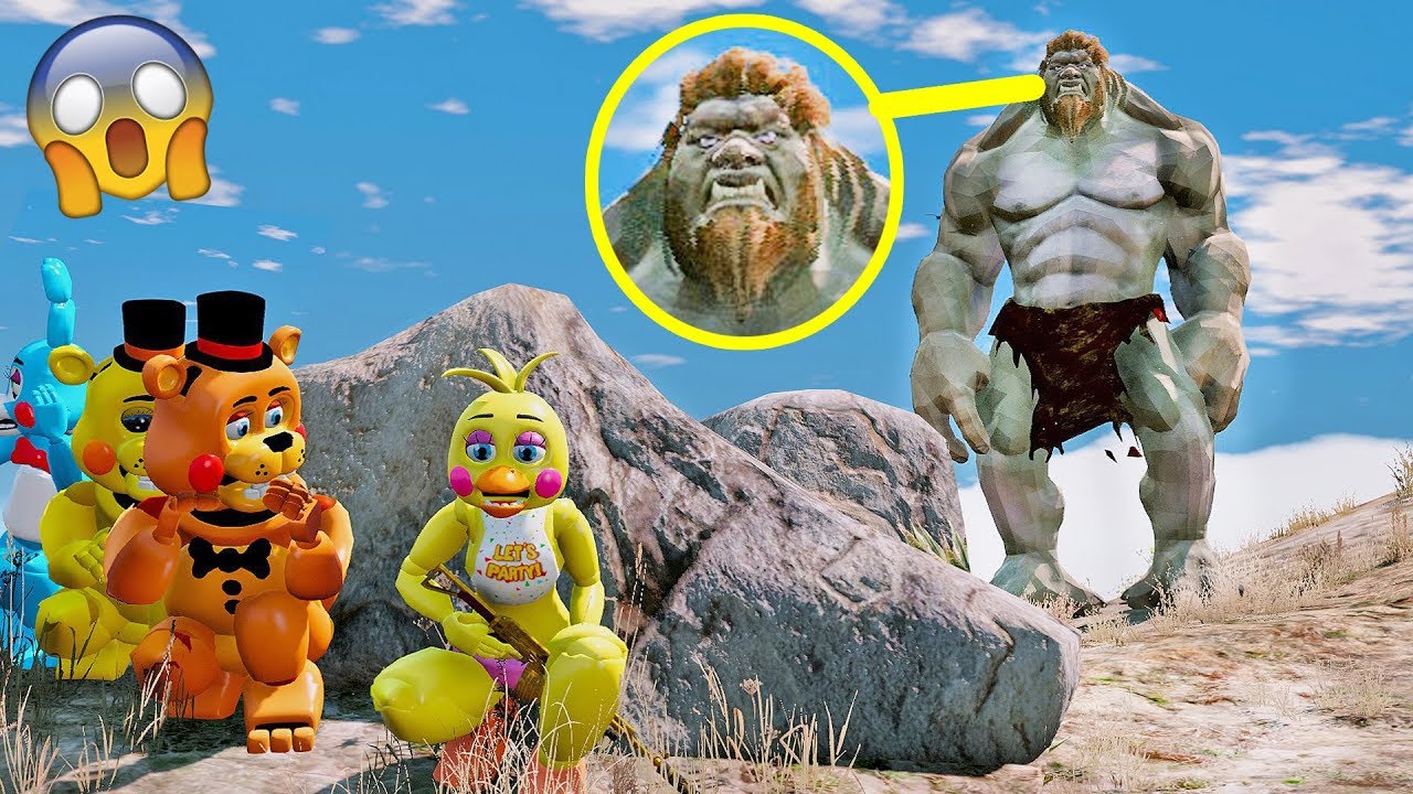 ANIMATRONICS Podem CAPTURAR o Gigante TROLL? | GTA V Five Nights at ...