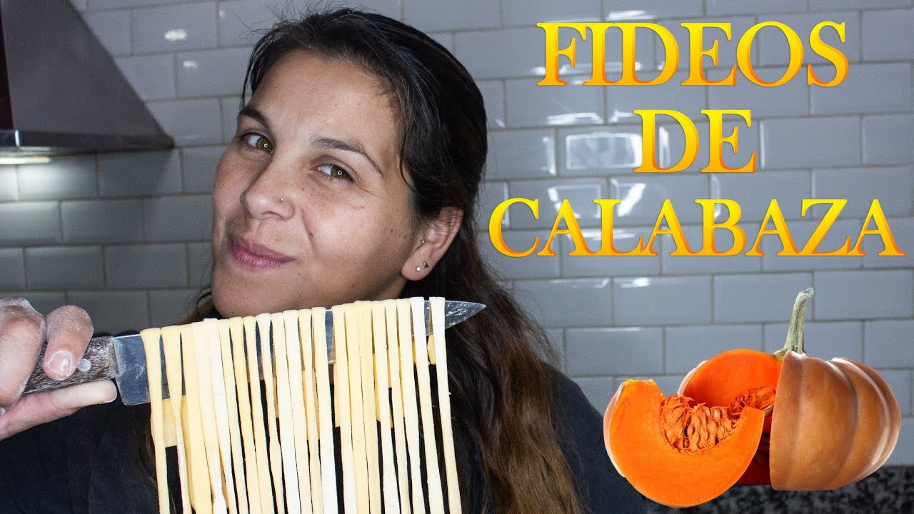 FIDEOS DE CALABAZA SUPER FACIL Y RAPIDO - YouTube