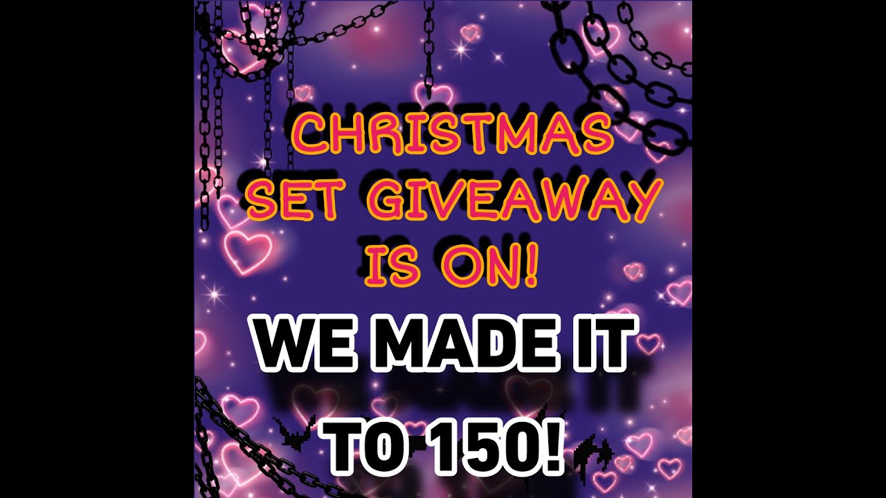 CHRISTMAS GIVEAWAY IS ON! WE MADE IT 150! - YouTube