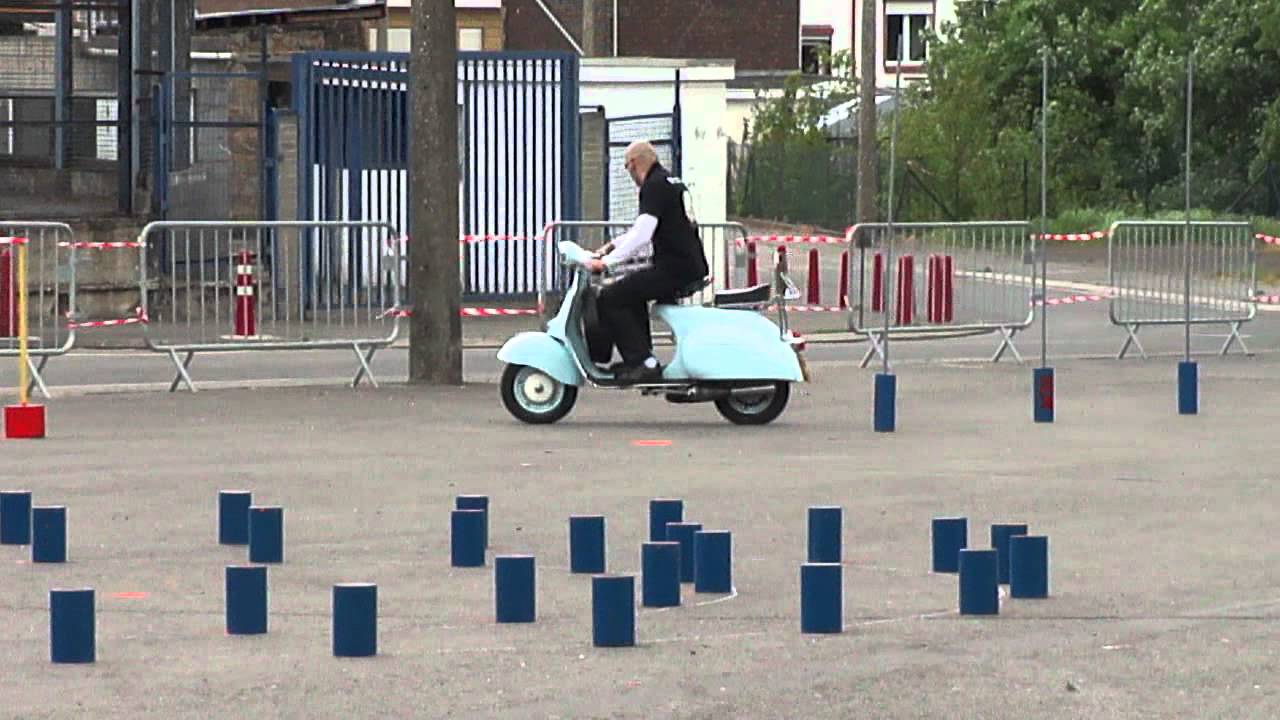 Vespa Club Montegnée rallye 2011- Anthony Liberti 1ere manche gymkhana ...