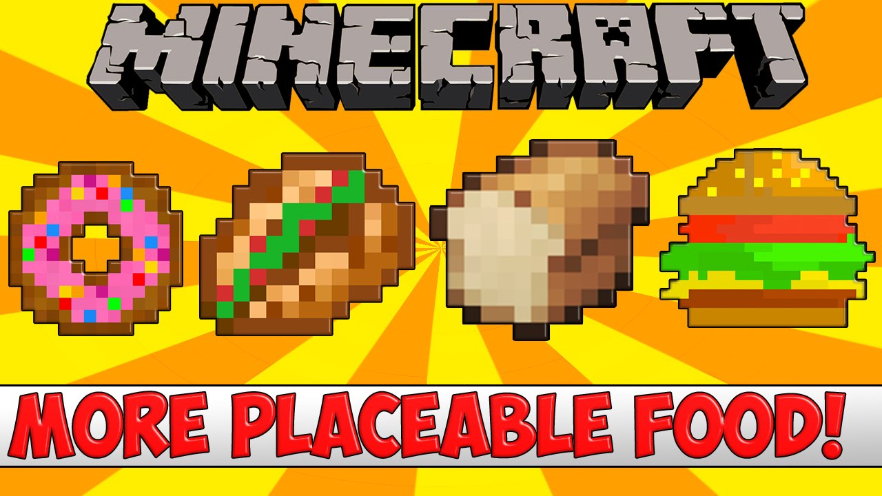 Minecraft Bukkit Plugin - More Placeable Food - Tutorial - YouTube