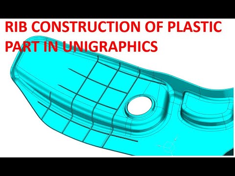 RIB CONSTRUCTION OF PLASTIC PART IN UNIGRAPHICS PART -1 - YouTube