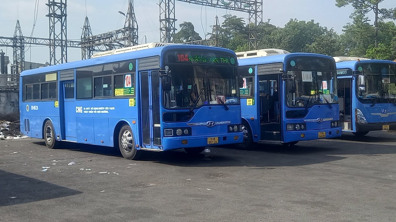 Full hành trình lượt về xe buýt 104 rời Trường Đại Học Nông Lâm về BX ...