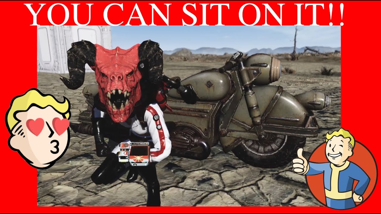 ️🙀YOU CAN SIT ON IT!! Motorcycle Tour & Location Fallout 76 How Much ...
