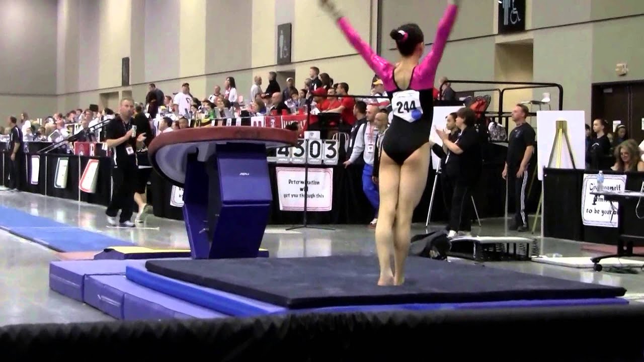 2014 Level 10 JO Nationals, Vault - Emma Marchese - YouTube