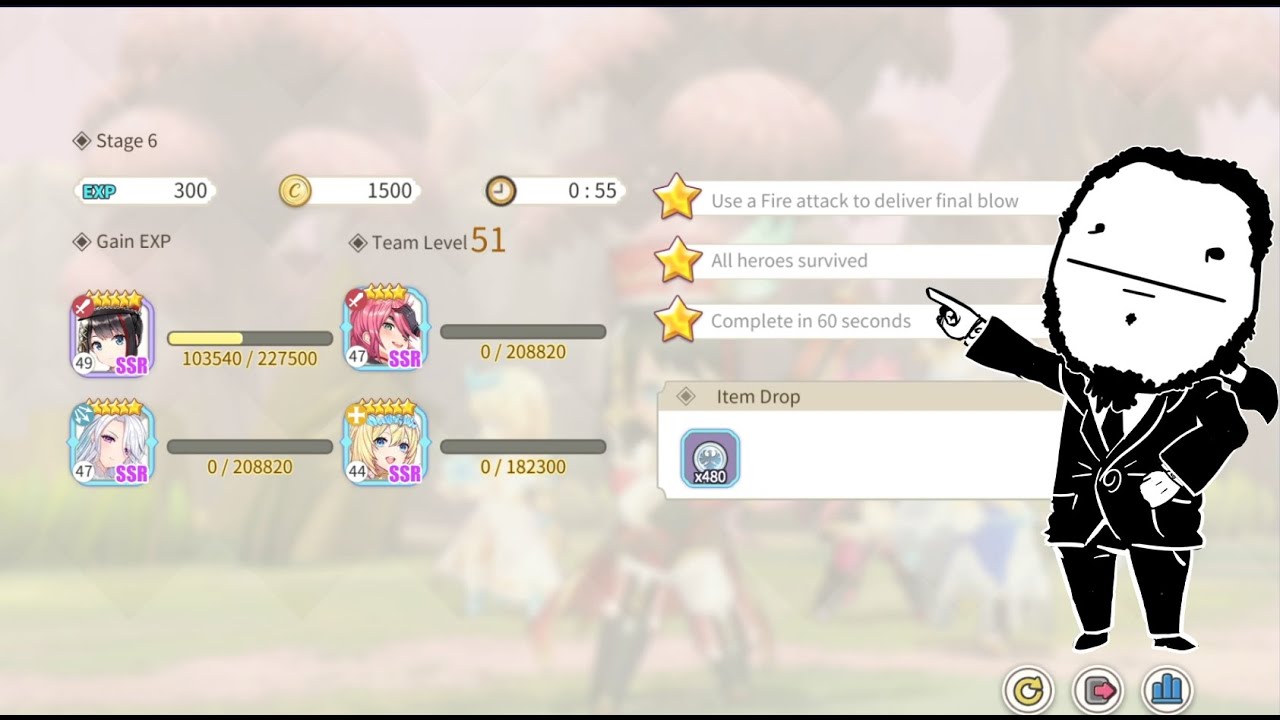 Cherry Tale +18 - Hero Advent Gabriel (Stage 6) 3* with 4 Heroes - YouTube