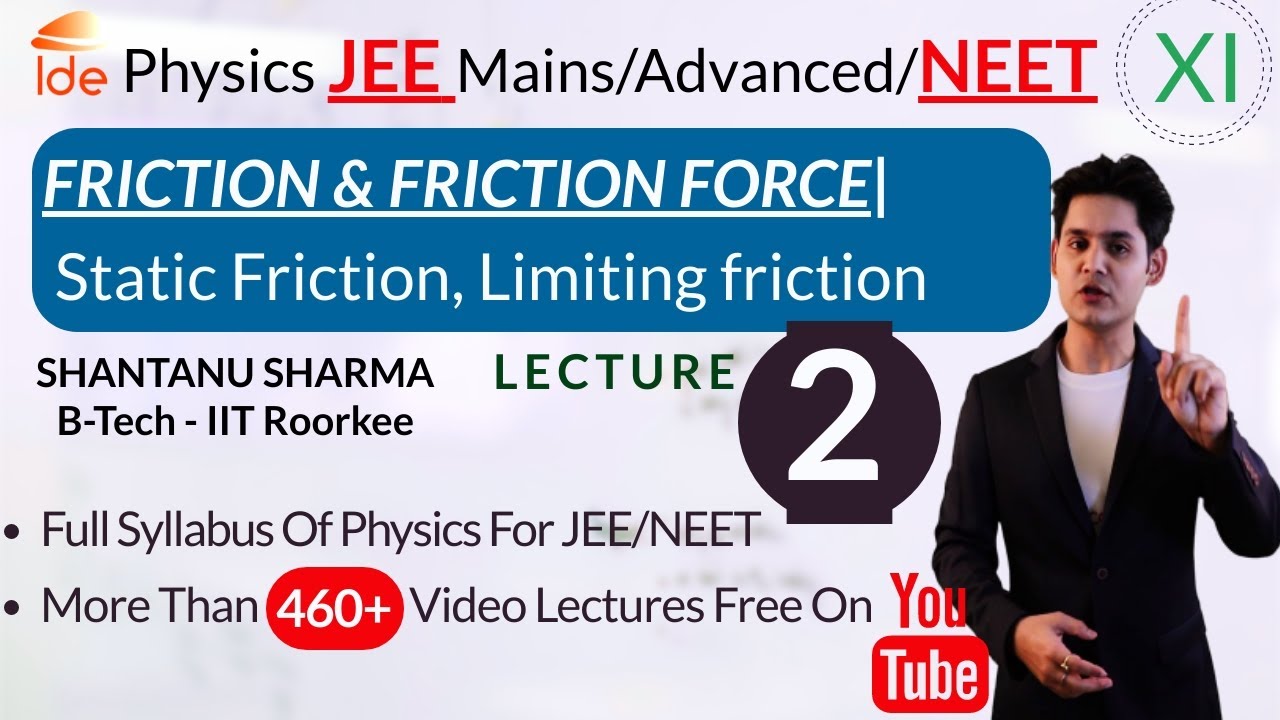 FRICTION |Lec-2| Static Friction, Limiting friction n graphical |Class ...