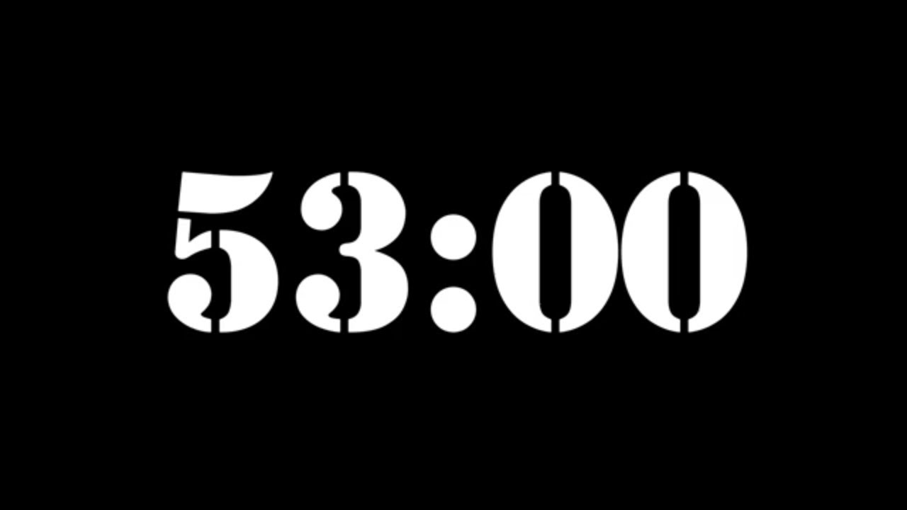 53 Minute Timer | 3180 Second Timer | 53 Minute Countdown - YouTube