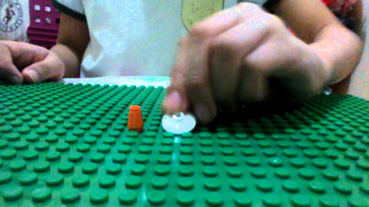 Lego tutorials : How to make a lego traffic cone - YouTube