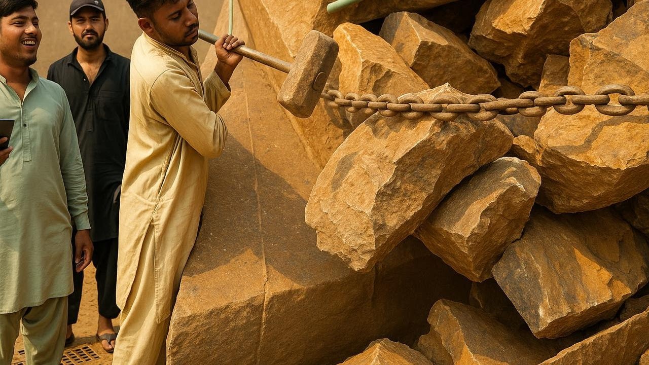How to STONE CRUSHER Works? 🔥 Sand Crushing ASMR - How to CRUSH ROCKS ...
