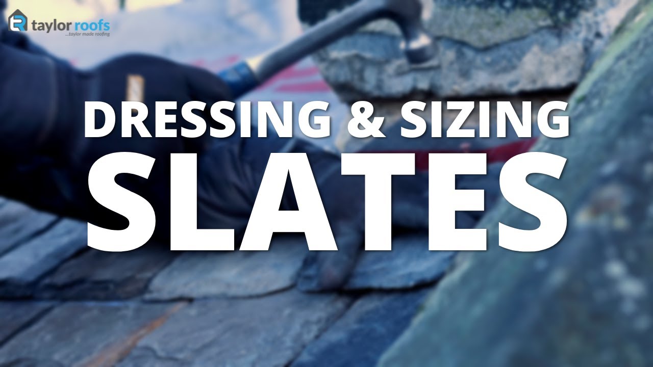 Dressing and Sizing Slates - YouTube