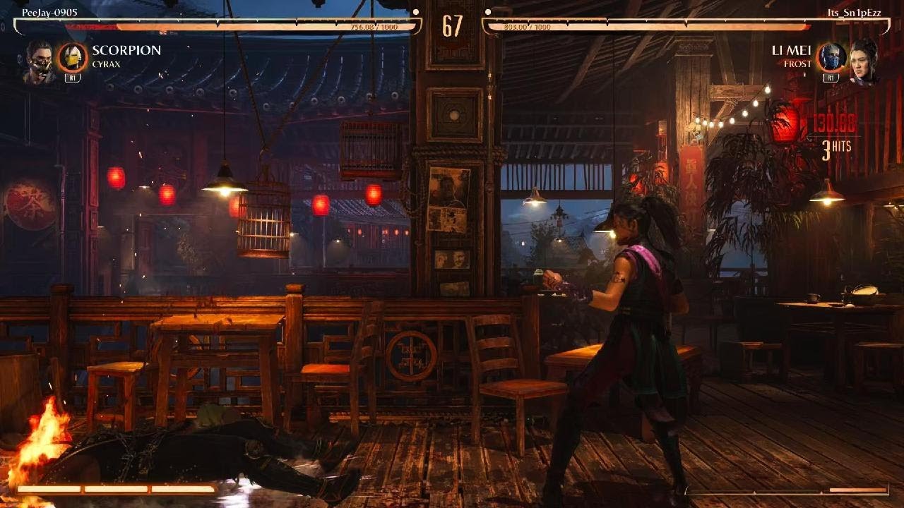 Mortal Kombat 1 Li Mei makes Scorpion Rage Quit - YouTube