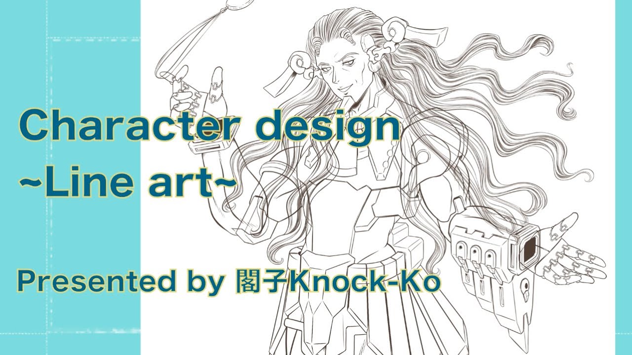 Original character design - Line art | 閣子Knock-Ko - YouTube