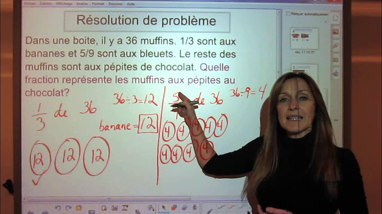 Résolution de problème-fraction - YouTube