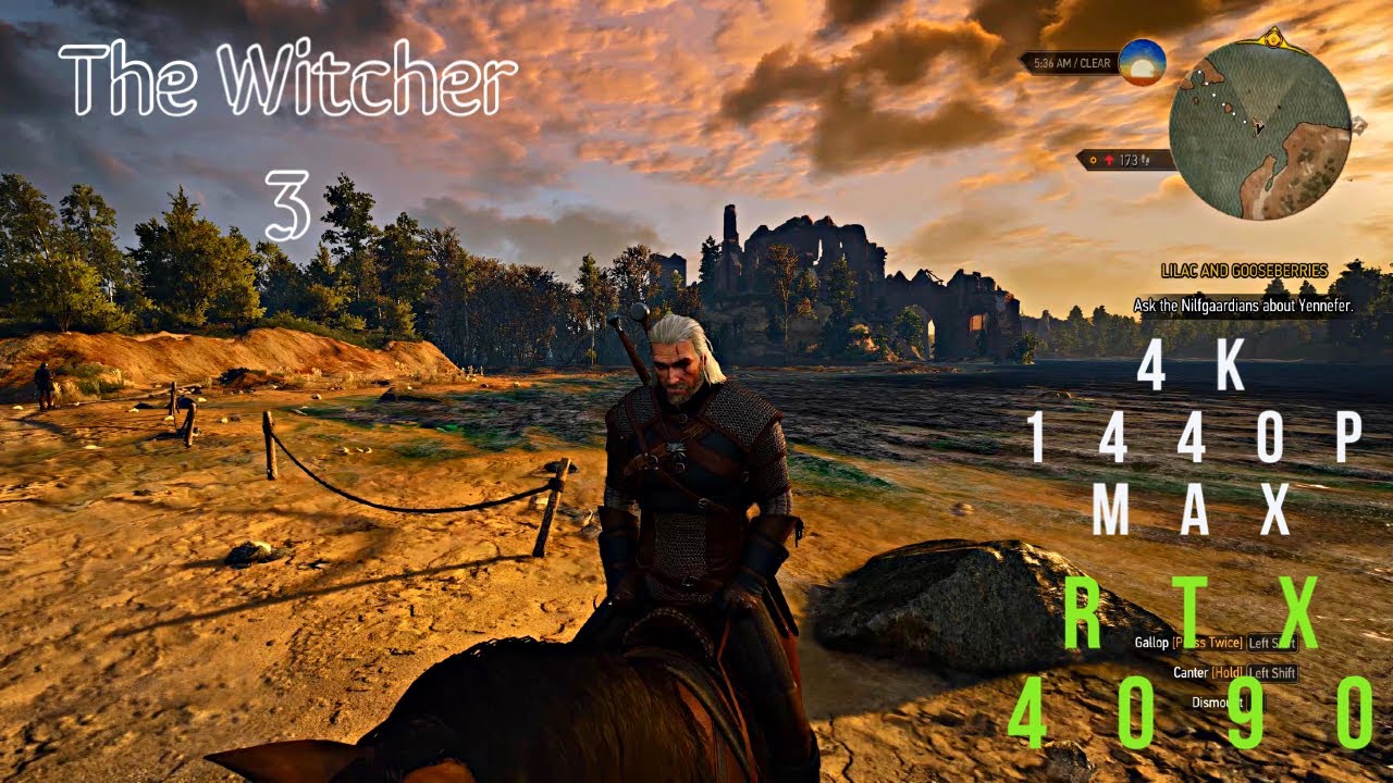 The Witcher 3 Ultra @4k/1440p i9-13900k 5.7ghz RTX 4090 - YouTube