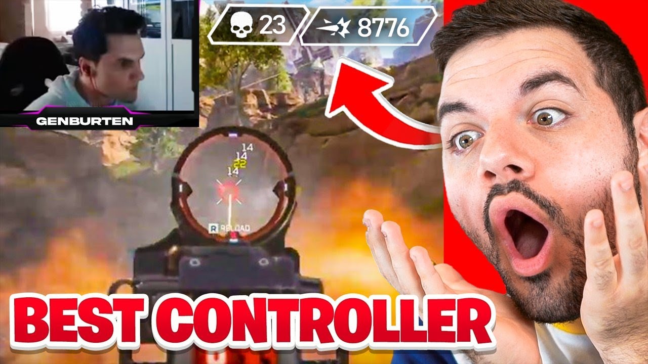 Reacting to Genburten THE BEST CONTROLLER PLAYER EVER in Apex Legends ...
