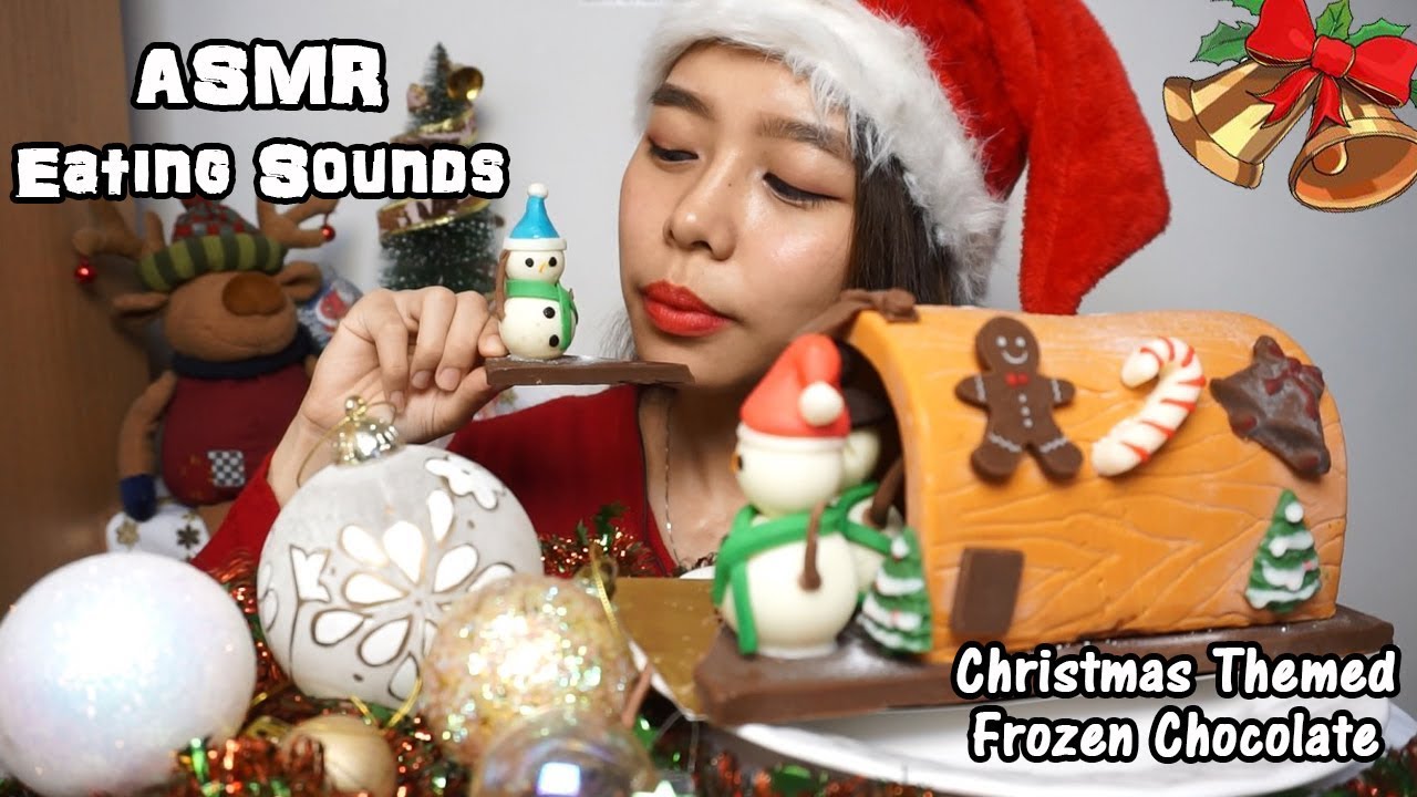 ASMR Frozen Chocolate | Soft Crunchy Eating Sounds | No Talking - YouTube