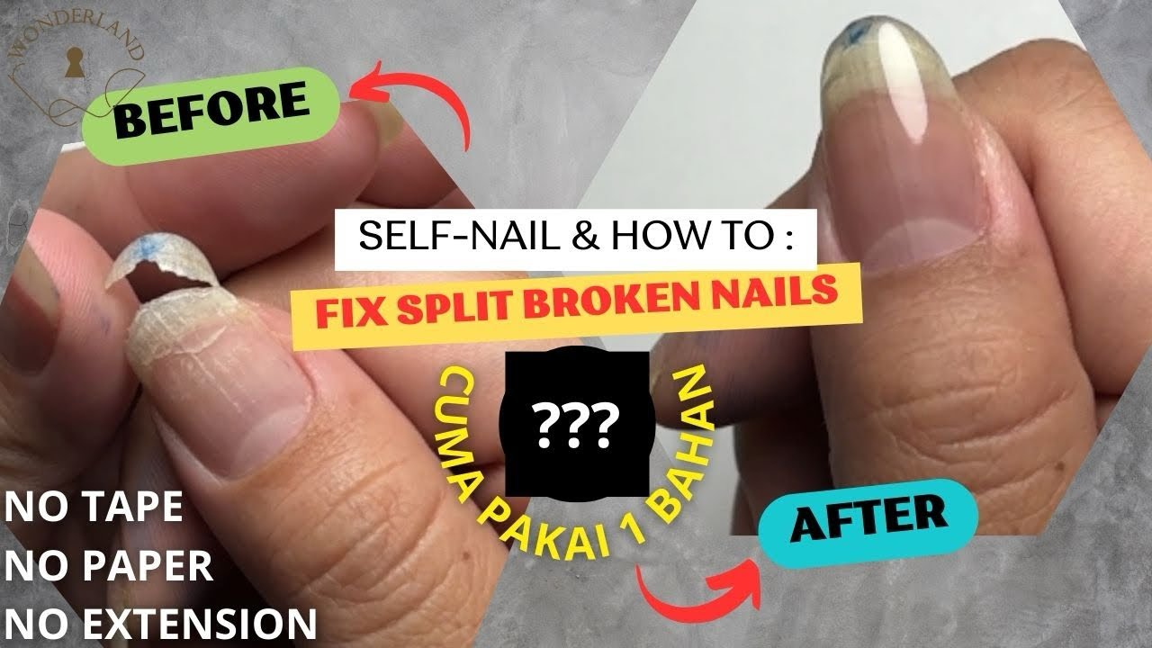 How To Fix a Broken Nail | Nails Care Repair Tutorial | Review NICO ...