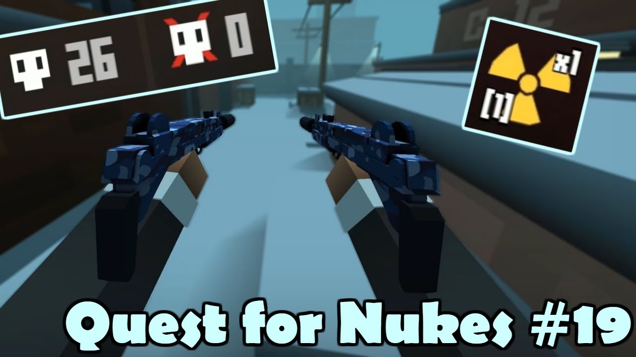 Krunker.io - Quest for Nukes #19 (Akimbo Uzi Gameplay) - YouTube