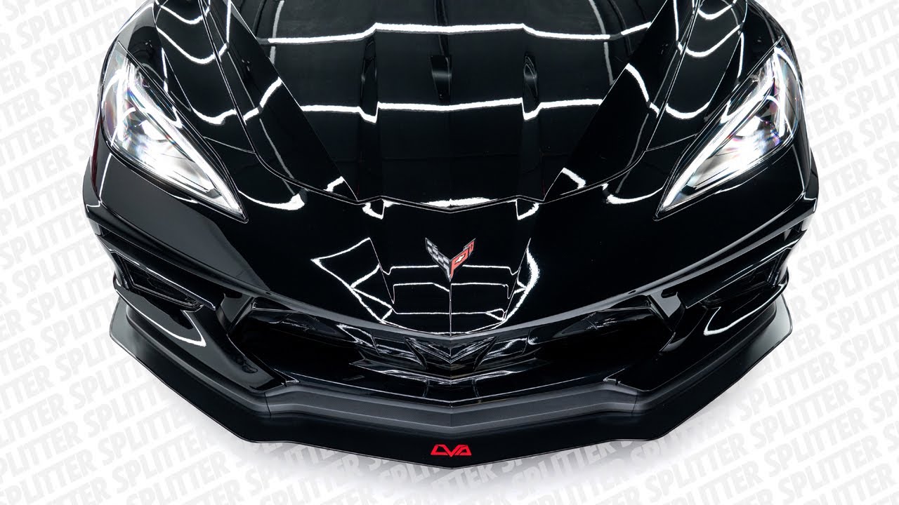 LVA 2020-2024 Chevrolet Corvette C8 Front Splitter Installation Guide ...