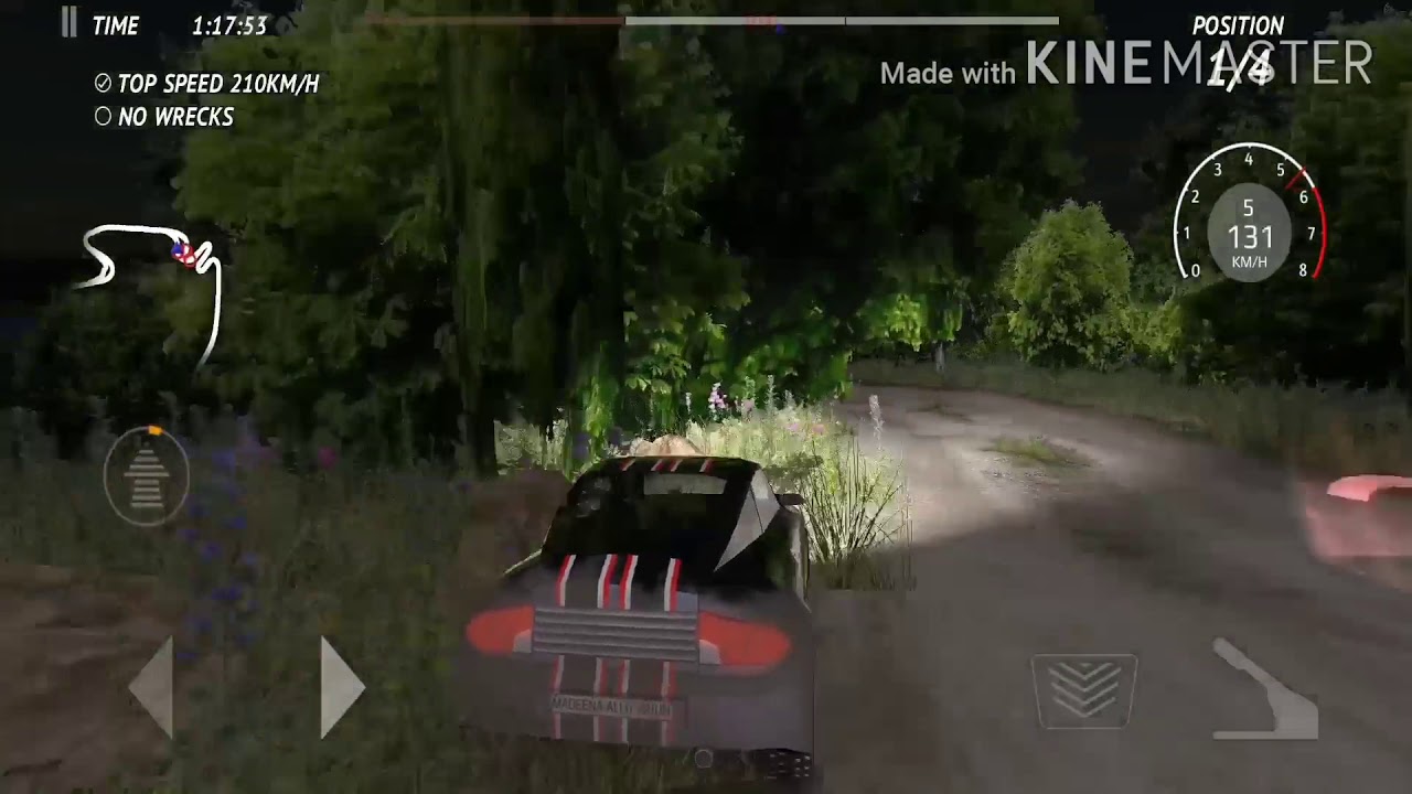 Rally fully car game with Green Fields mid night fighting game - YouTube