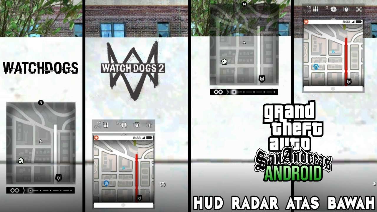 NEW Watch dogs HUD RADAR 2022🔥 Mod Gta Sa Android - YouTube