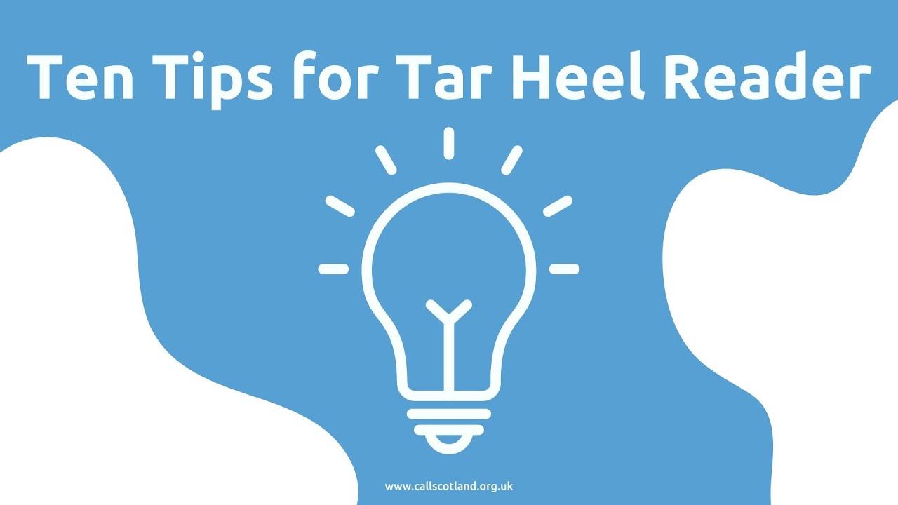 Ten Tips for Tar Heel Reader - YouTube