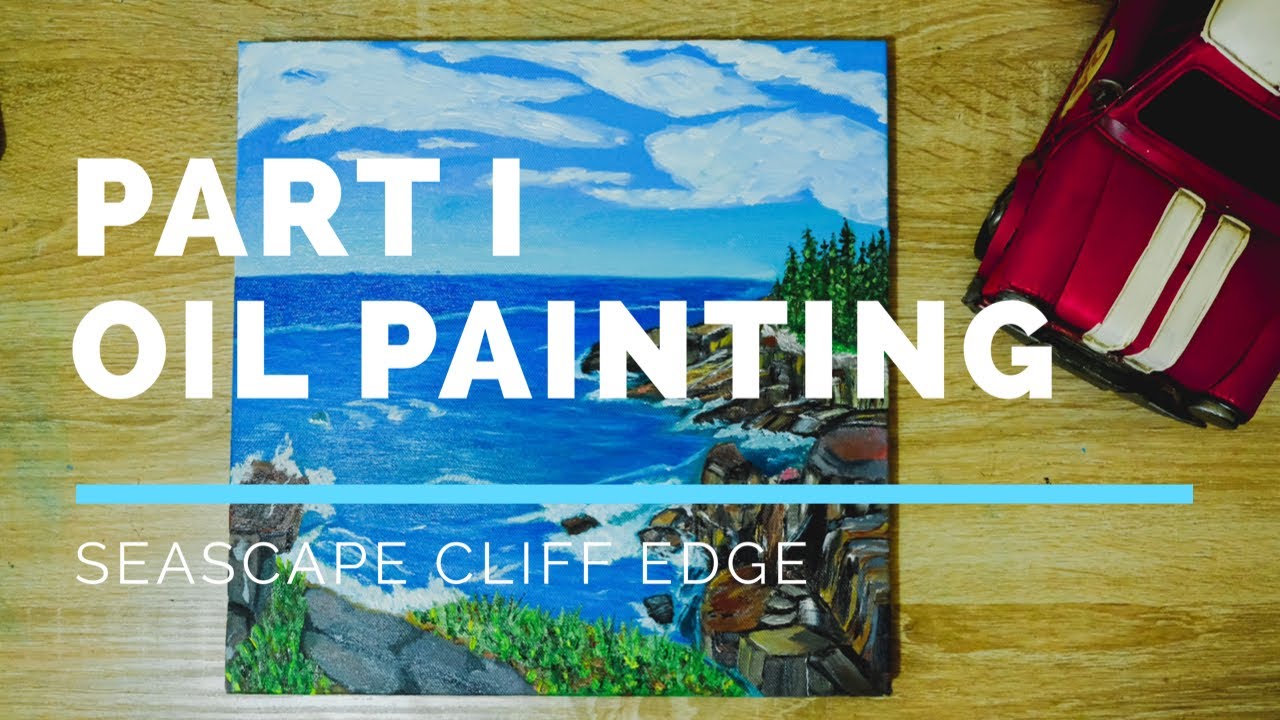 Oil Painting Seascape || How to Paint Cliff Edge ‘Part 1’ (in Bahasa ...