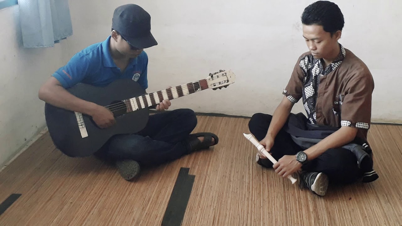 Karungut kalteng dengan gitar akustic dan suling modern - YouTube