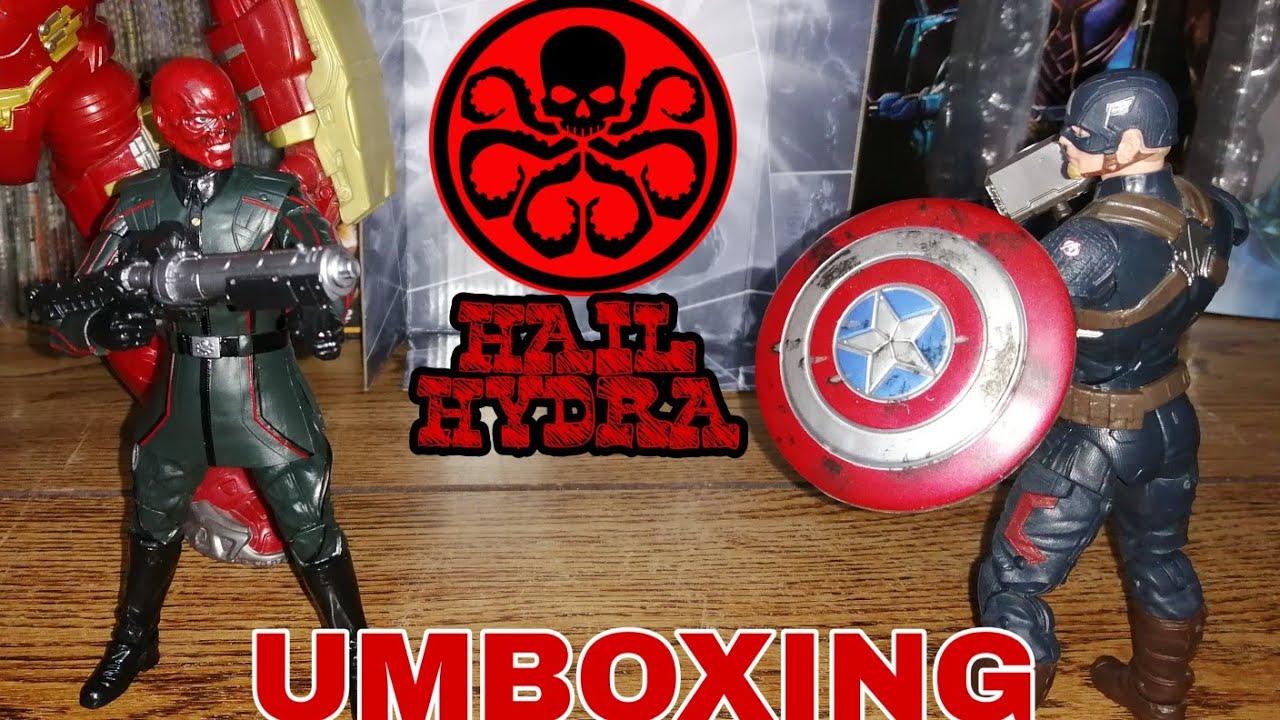 Abriendo Marvel legends/ HAIL HYDRA RED SKULL 💀 - YouTube